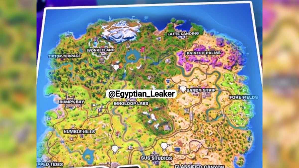 New Fortnite map leaks ahead of its release - FRVR